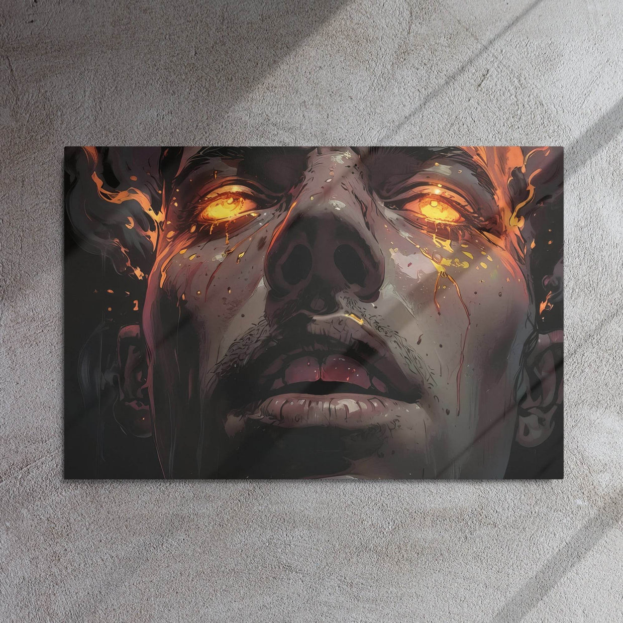 Blinding Rage Dark Anime Metal Prints | Pale Blood Store